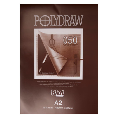 Polydraw Drafting Film Pad 50mic Double Matt 15 Sheets A2 | Cass Art