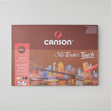 Canson Mi-Teintes Touch Pastel Paper Pad 350gsm A3 | Cass Art