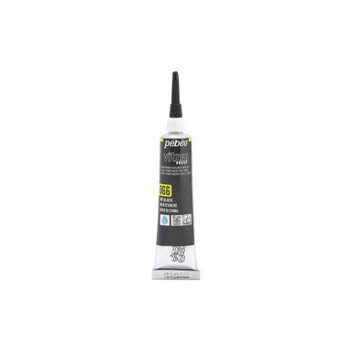 Pebeo Vitrea 160 Relief Outliner 20ml Ink Black | Cass Art