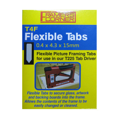 Charnwood Flexible Tabs for Picture Frame Assembly Tab Gun Pack of 2500 ...