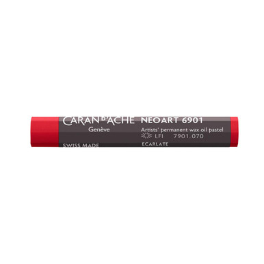 Caran D'ache Neoart 6901 Permanent Wax Oil Pastel Scarlet (070) | Cass Art