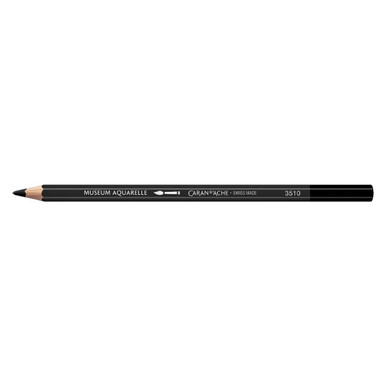Caran D'ache Museum Aquarelle Watercolour Pencil Black | Cass Art