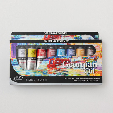Daler Rowney Georgian Oil Colour Classic 75ml Set of 8 | Cass Art