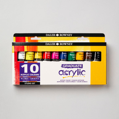 Daler Rowney Graduate Acrylic Introduction 38ml Set of 10 | Cass Art