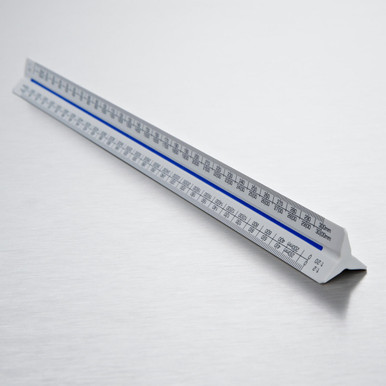 Blundell Harling 300mm Verulam Triangular Metric A Ruler | Cass Art