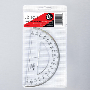 Jakar Protractor 180 Degree 150mm | Cass Art