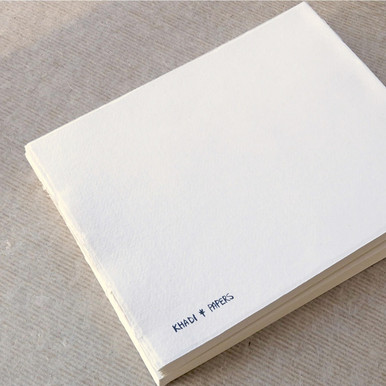 Khadi Block Book 210gsm Smooth 40 pages 21 x 25cm | Cass Art