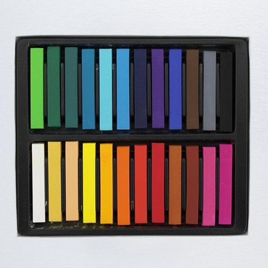 Inscribe Soft Pastel Assorted Colours Full length Set of 24 | Cass Art