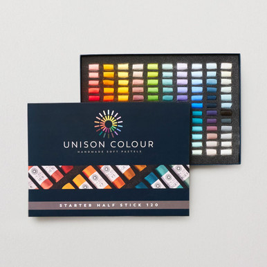 Unison Colour Soft Pastel Half Stick Assorted Colours Set of 120 | Cass Art