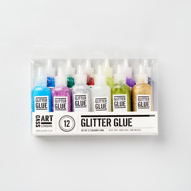 Cass Art Glitter Glue 20ml Set of 12 | Cass Art