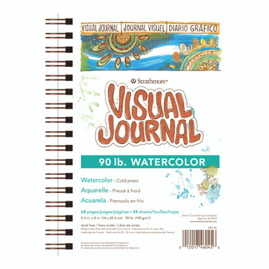 Strathmore 400 Visual Journal Watercolour 34 Sheets 190gsm 5.5x8in ...