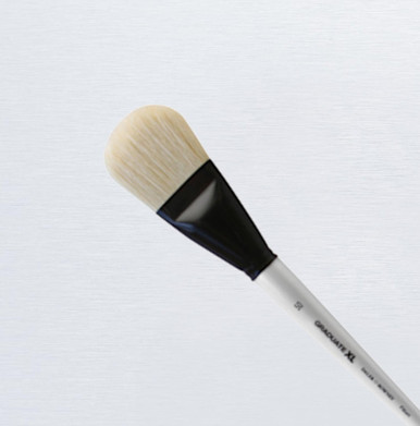 Daler Rowney Graduate XL Extra Large White Bristle Filbert Brush | Cass Art