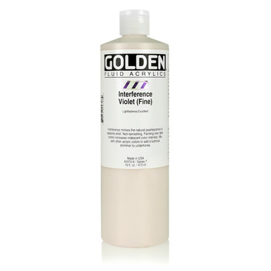 Golden Fluid Acrylic 473ml Interference Violet Fine | Cass Art