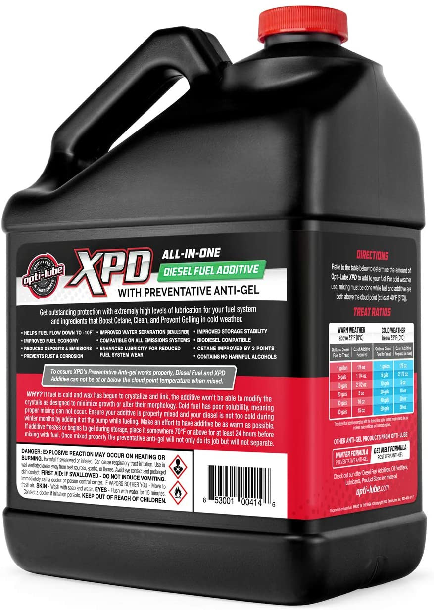 Opti-Lube XPD Diesel Fuel Additives (RED): 1 Gallon with Accessories