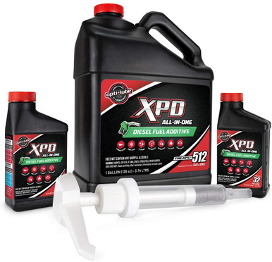 Opti-Lube XPD Diesel Fuel Additives (RED): 1 Gallon with Accessories