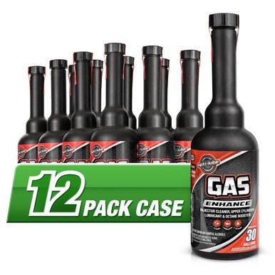 OPTI-LUBE GAS ENHANCE FUEL ADDITIVE - Case of 12 Long Neck 8oz Bottles ...