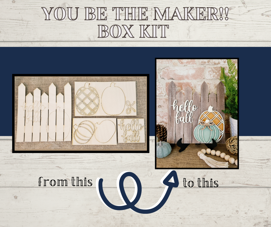 Hello Fall Fence sign kit - ROSHKO innovations