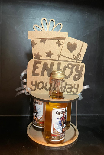 Mini Booze bottle stand - enjoy your day - ROSHKO innovations