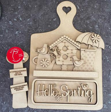 12" Interchangeable set Bread Board - Hello Spring (full kit) - ROSHKO innovations