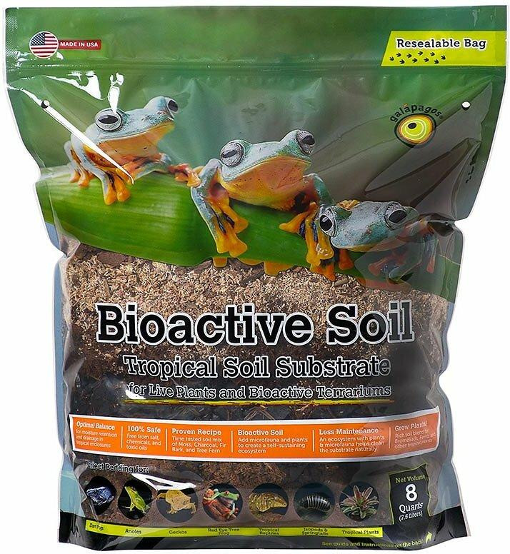 Galapagos Bioactive Soil Tropical Soil Substrate Reptile Bedding - 8 qt ...