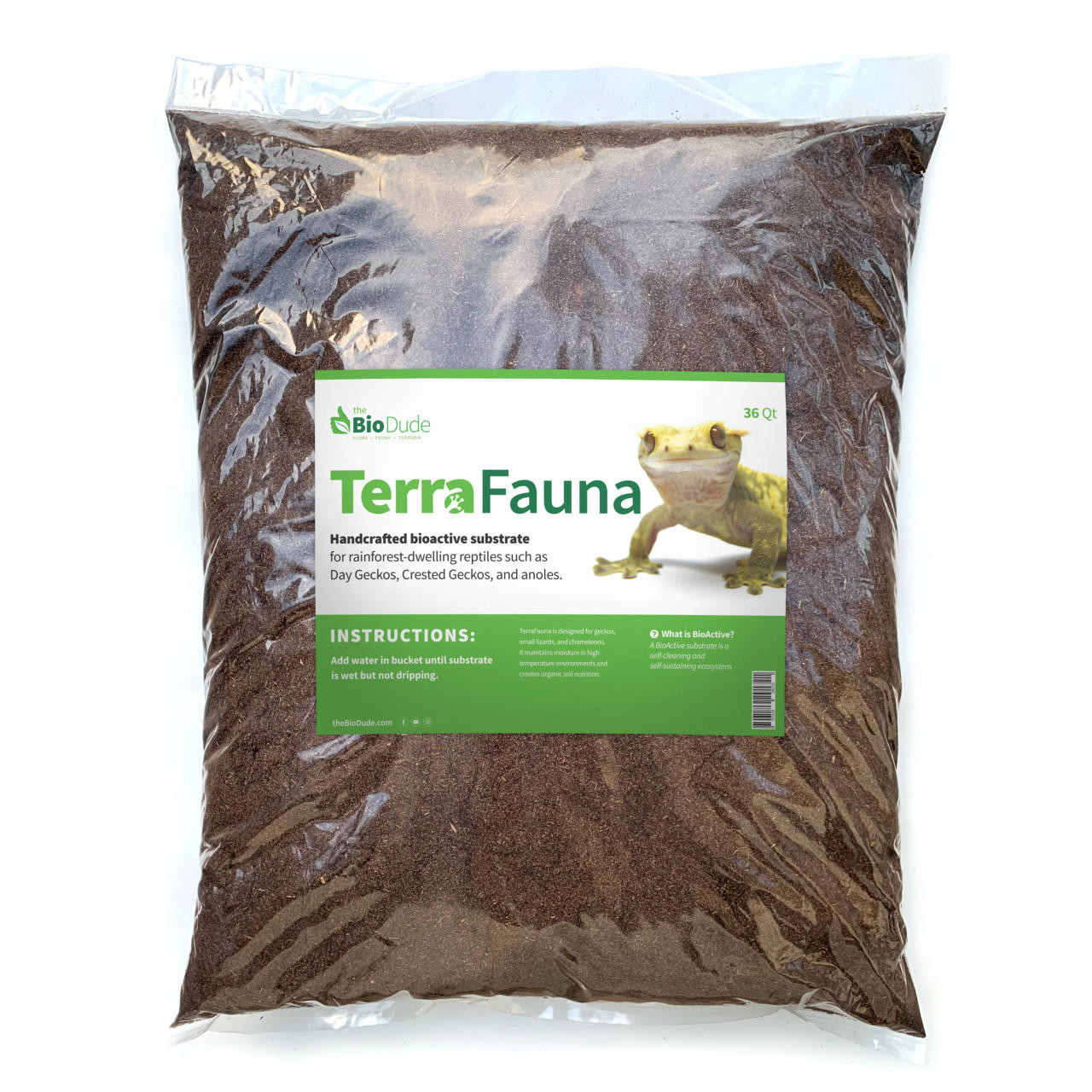 The Bio Dude Terra Fauna Substrate (36 Quart) - ReptilesRuS