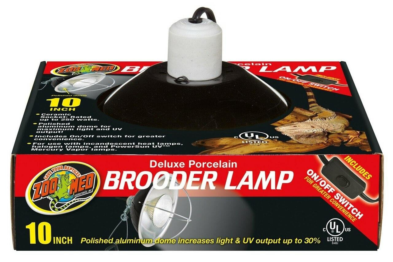 Zoo Med Deluxe Porcelain Clamp Lamp 10" (Brooder) - ReptilesRuS