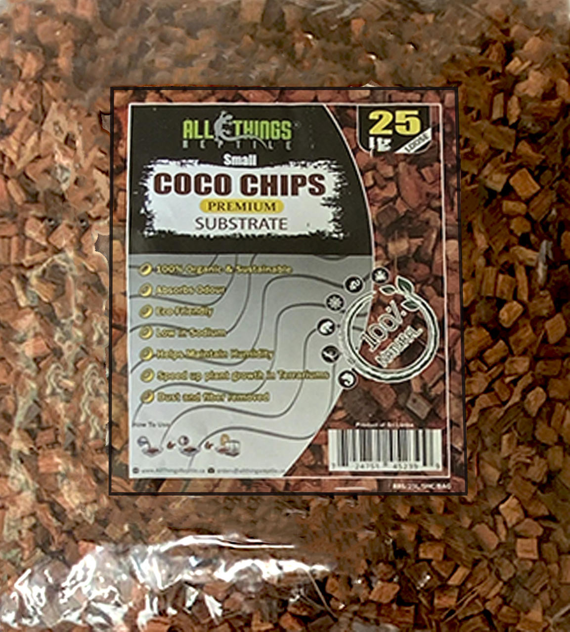 ATR Coco Husk (Small Chips) Loose in Bag 25L - ReptilesRuS