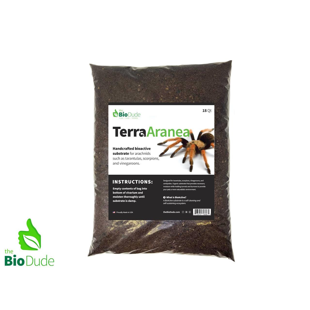 The Bio Dude Terra Aranea Substrate for Tarantulas (18 Quart) - ReptilesRuS