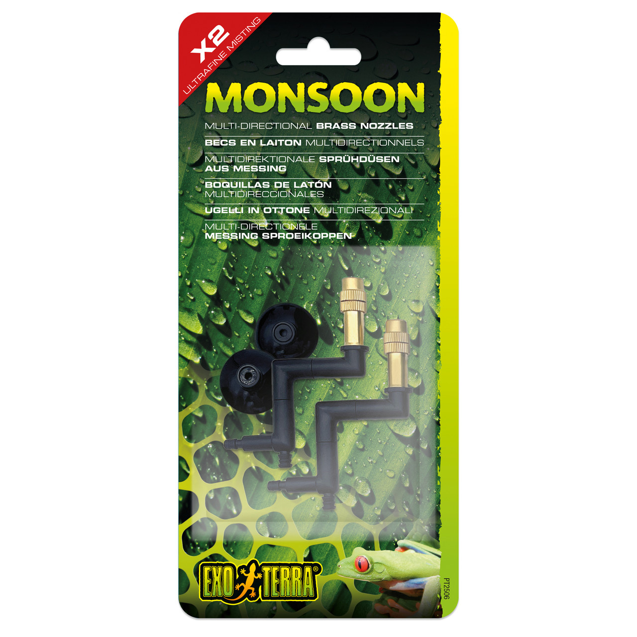 Exo Terra Monsoon NANO Multi-directional Brass Nozzles - ReptilesRuS