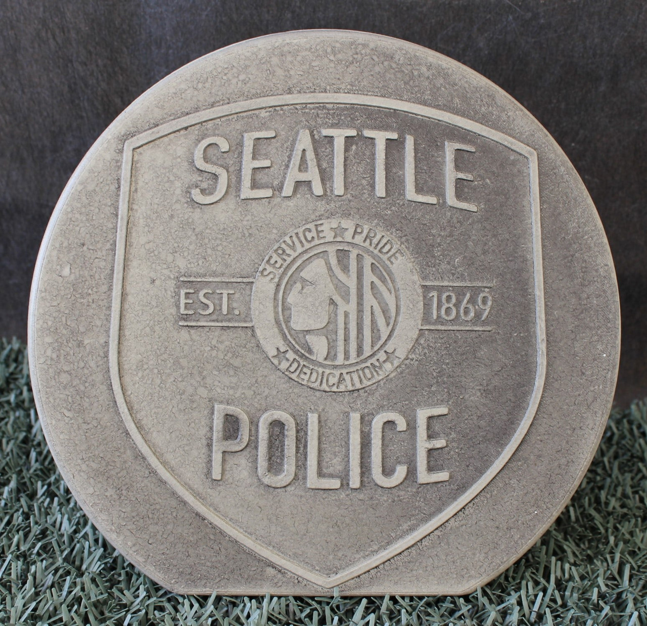 Seattle Police Standing Stone | Commemorative & Ornamental Concrete
