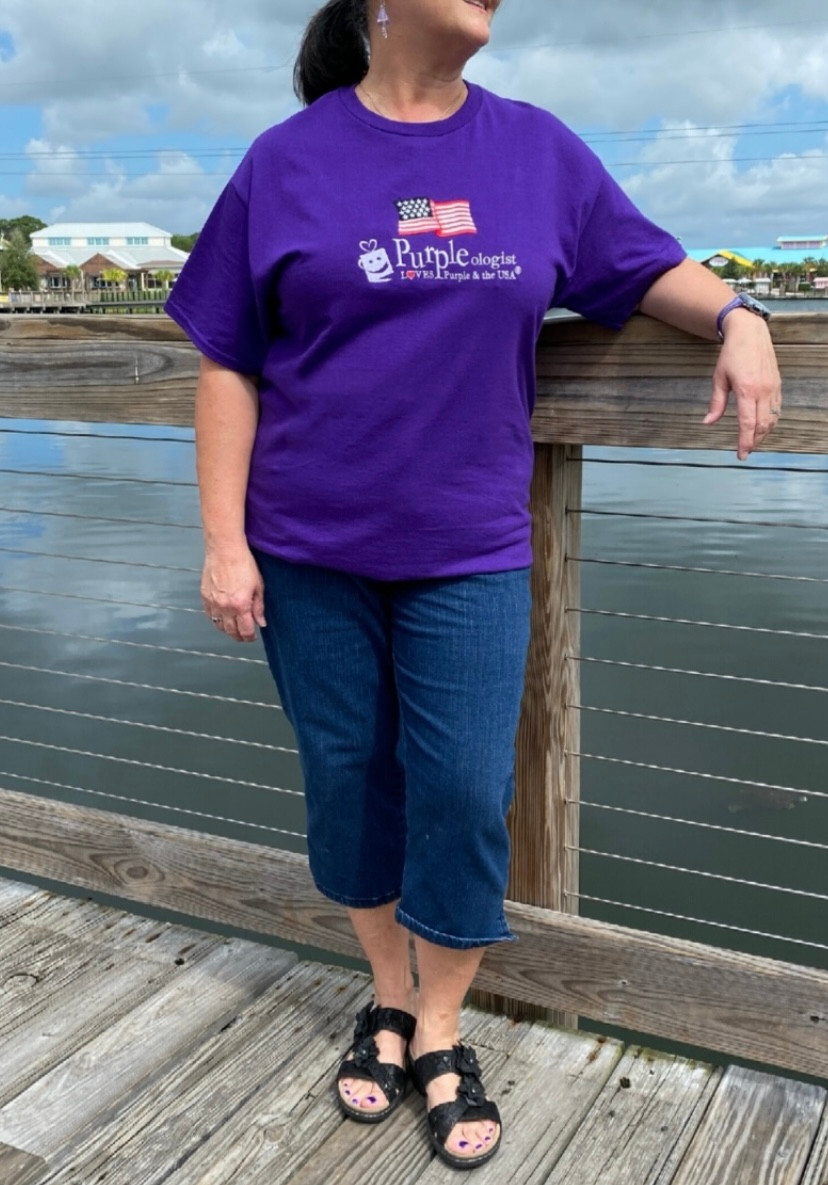 Logo Flag T- Shirt - Purpleologist
