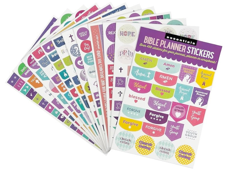 Bible Planner Sticker Set - Purpleologist