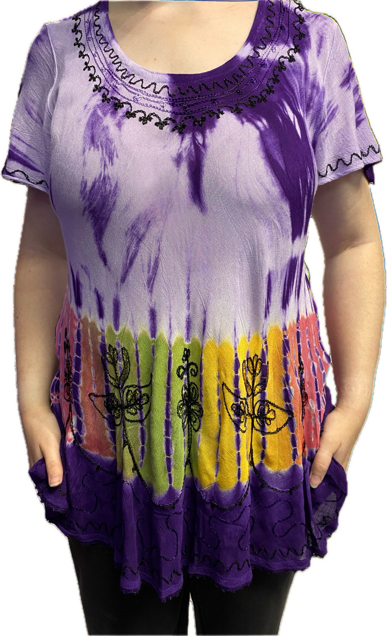 Colorful Purple Tunic - Purpleologist