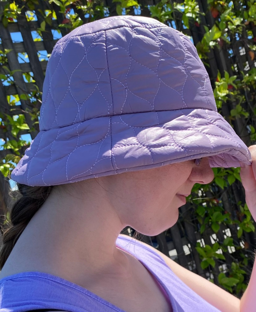 Quilted Puffy Bucket Hat - Purpleologist