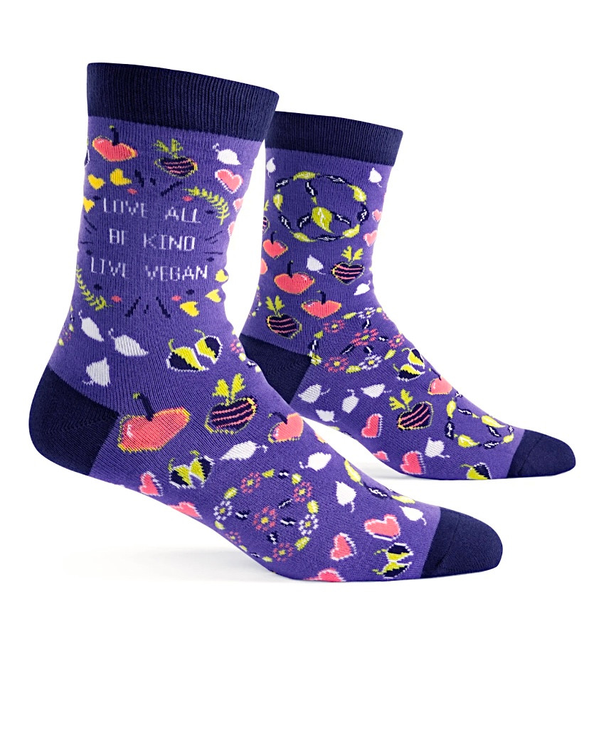Live Vegan Socks - Purpleologist