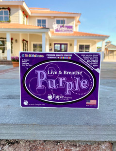 Live & Breathe Purple Reusable Sticker - Purpleologist