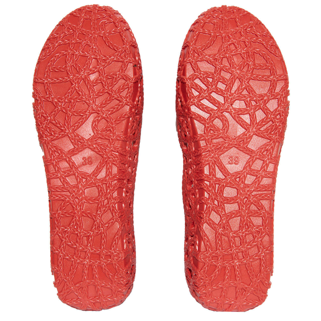 Mox Coral Rubber Jelly Ballet Flats