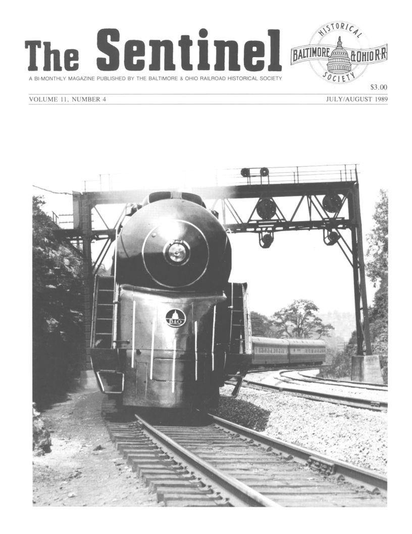 Sentinel, Vol 11 #4 - B&O Railroad Historical Society