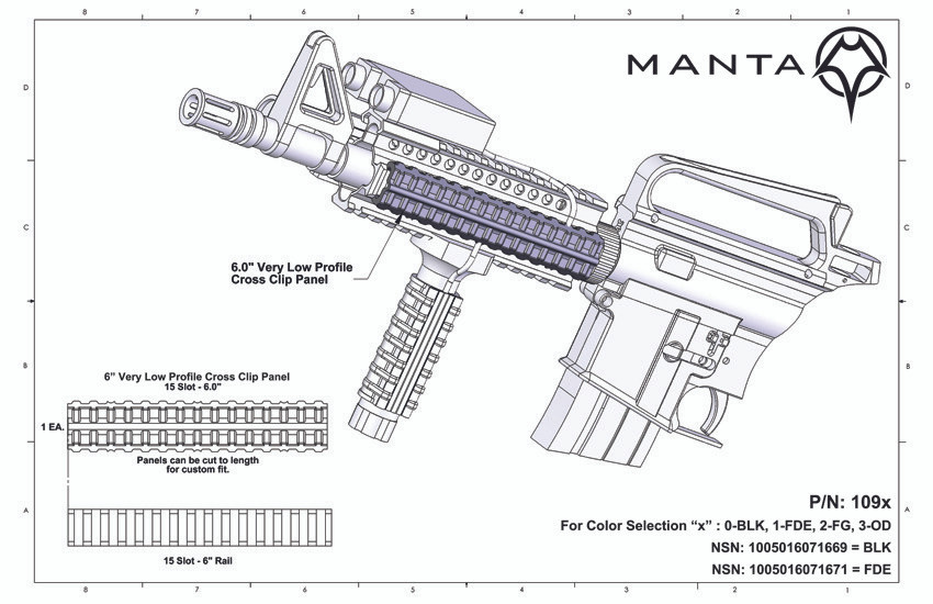 Manta Suppressor Cover – 7.0″L x 1.5″D