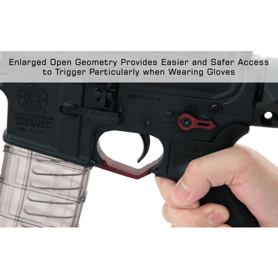 UTG® AR15 OVERSIZED TRIGGER GUARD, RED, TLT-TKSTGR