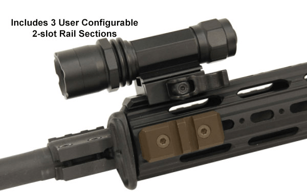UTG PRO® AR10 Super Slim Free Float Rail, 13" SKU MTU020SSA
