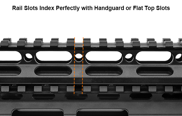 Picatinny Riser Mount, 1" High, 13 Slots