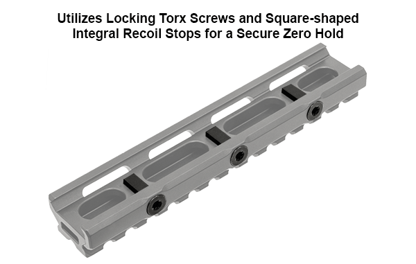 Picatinny Riser Mount, 1" High, 13 Slots