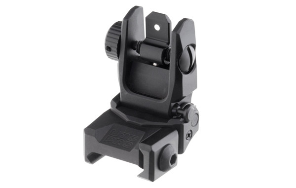 UTG PRO FLIP-UP REAR SIGHT, PICATINNY, Made in the USA