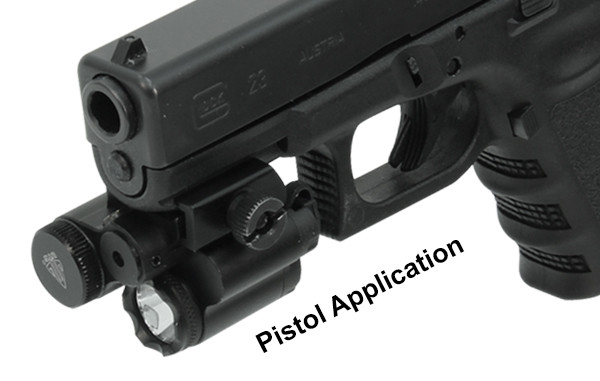 UTG SUB-COMPACT LED LIGHT AND AIMING ADJUSTABLE RED LASER
