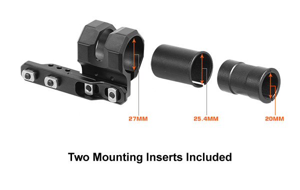 UTG M-LOK OFFSET FLASHLIGHT RING MOUNT, MATTE BLACK