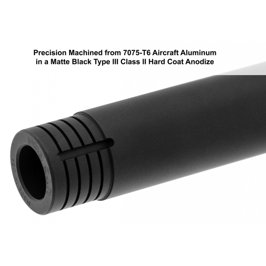 UTG PRO AR PISTOL EXTENDED RECEIVER EXTENSION TUBE, MATTE BLACK, TLU009