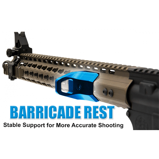 UTG SUPER SLIM KEYMOD HAND STOP/ BARRICADE REST KIT, BLACK, TL-HS02B