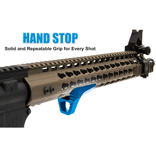 UTG SUPER SLIM KEYMOD HAND STOP/ BARRICADE REST KIT, BLACK, TL-HS02B