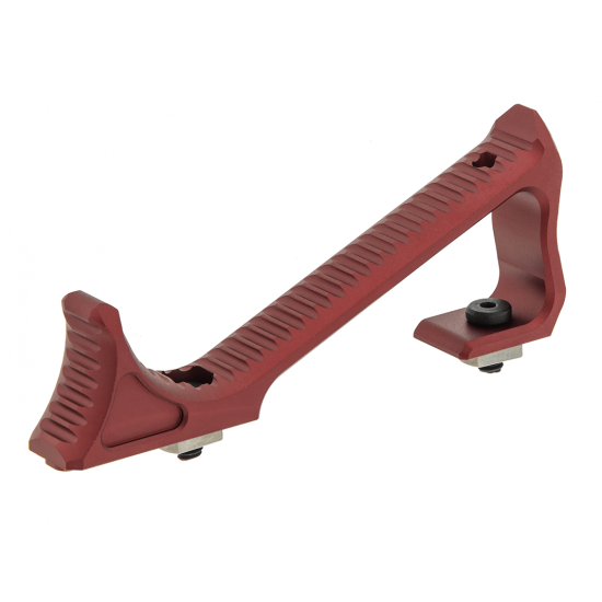 UTG ULTRA SLIM ANGLED FOREGRIP, M-LOK, MATTE RED, MT-AFGM01R